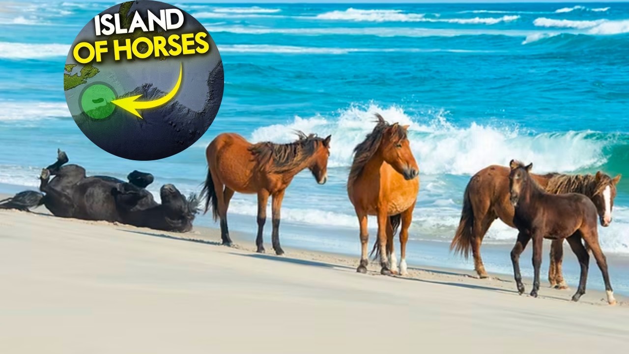 Discover the Island Where Over 500 Wild Horses Survive Extreme Climates ...