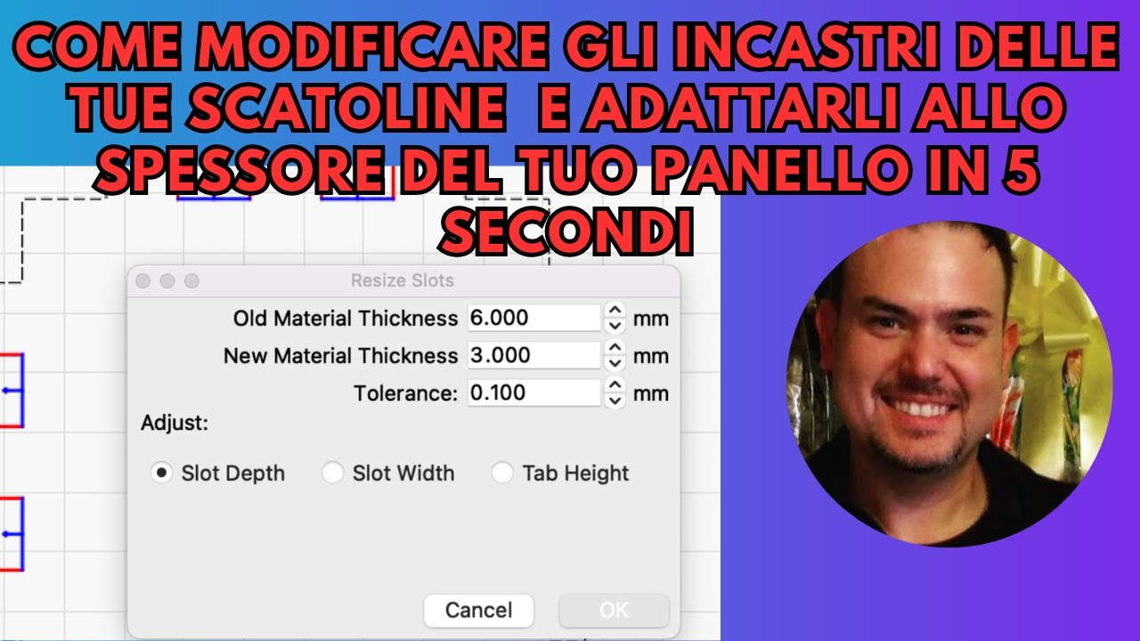 Come adattare gli incastri allo spessore del tuo legno con Lightburn ...