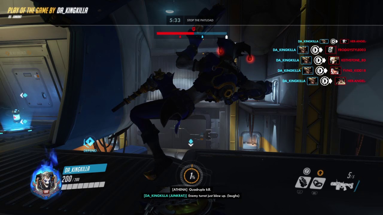 Overwatch - Junkrat is the bomb!! Literally - YouTube