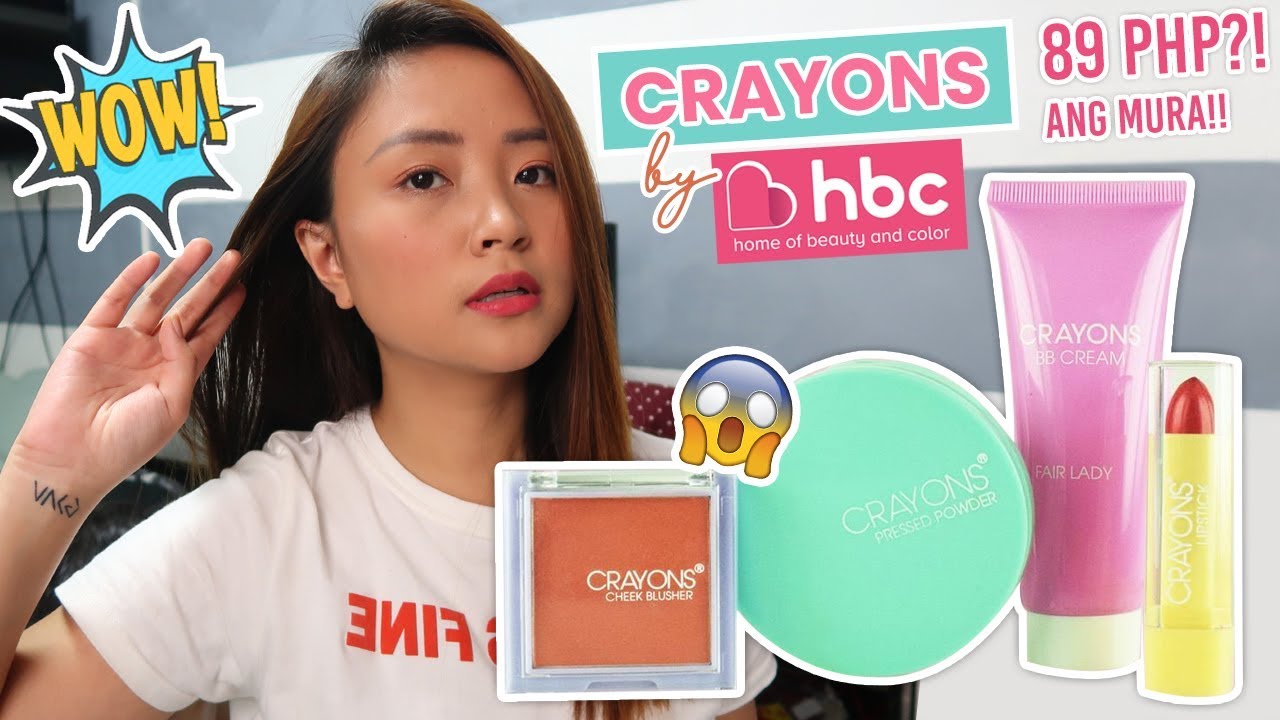 WEH? 89 PESOS?! CRAYONS COSMETICS BY HBC! PINAKAMURANG MAKEUP LINE ...