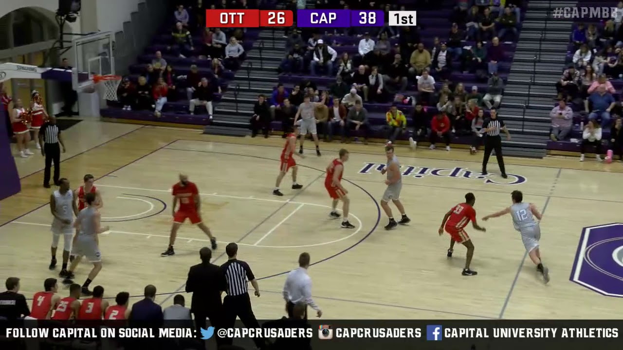 Ryan Roth hits the 3 and leaves it up just before the half ends (2020 ...