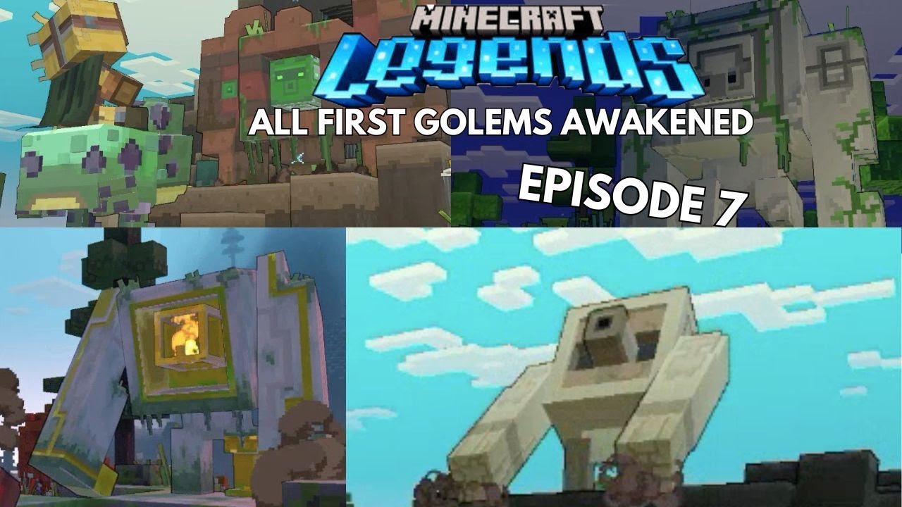 AWAKENING ALL FIRST GOLEMS in Minecraft Legends (Ep. 7) - YouTube