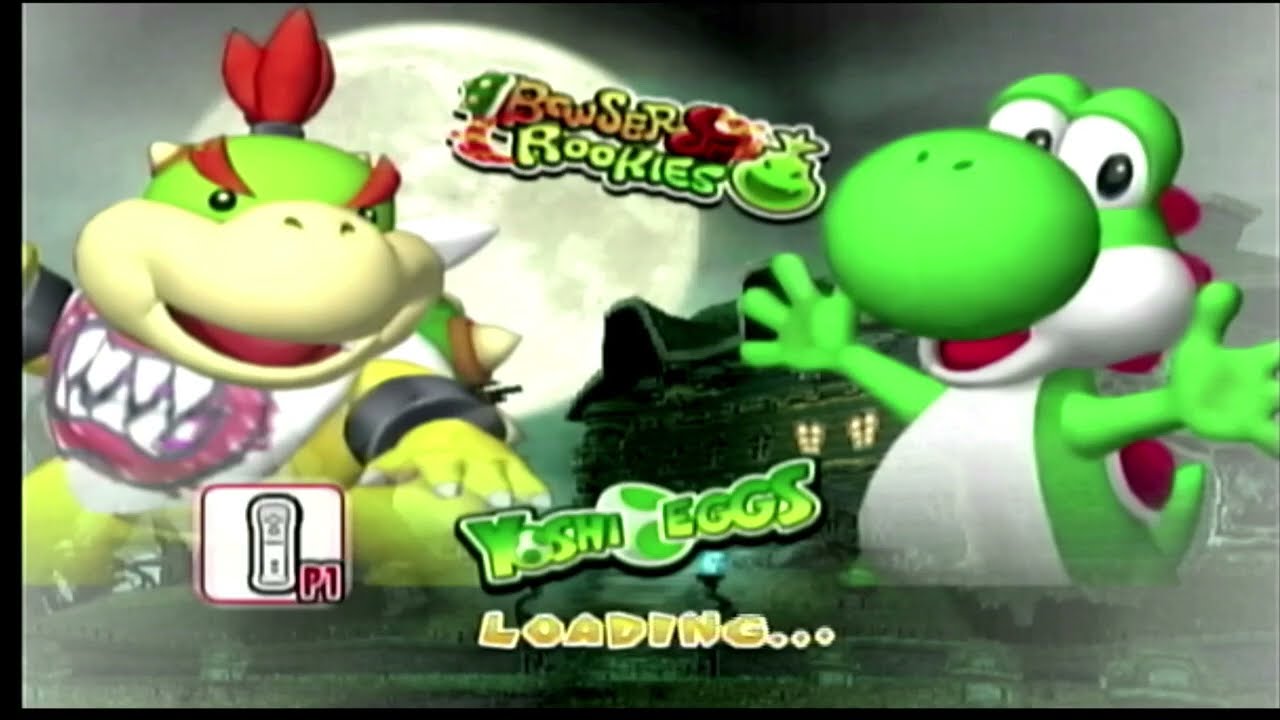 Mario Super Sluggers: Bowser Jr. Rookies vs Yoshi Eggs Gameplay HD ...