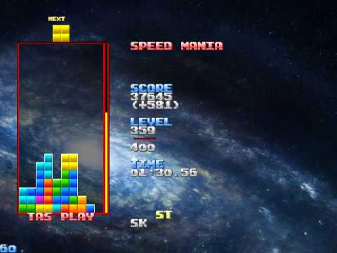 Nullpomino - [Tool-Assisted] Speed Mania in 3:25.93 - YouTube