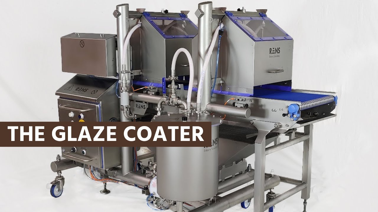Glaze coater | Machine that applies a layer of jelly on strawberry ...