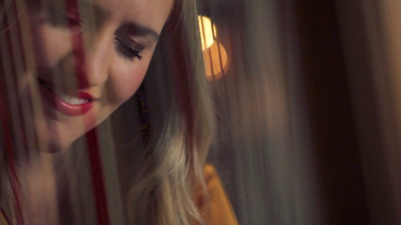 Harpist Emily Granger performs Liena by Sally Greenaway - YouTube