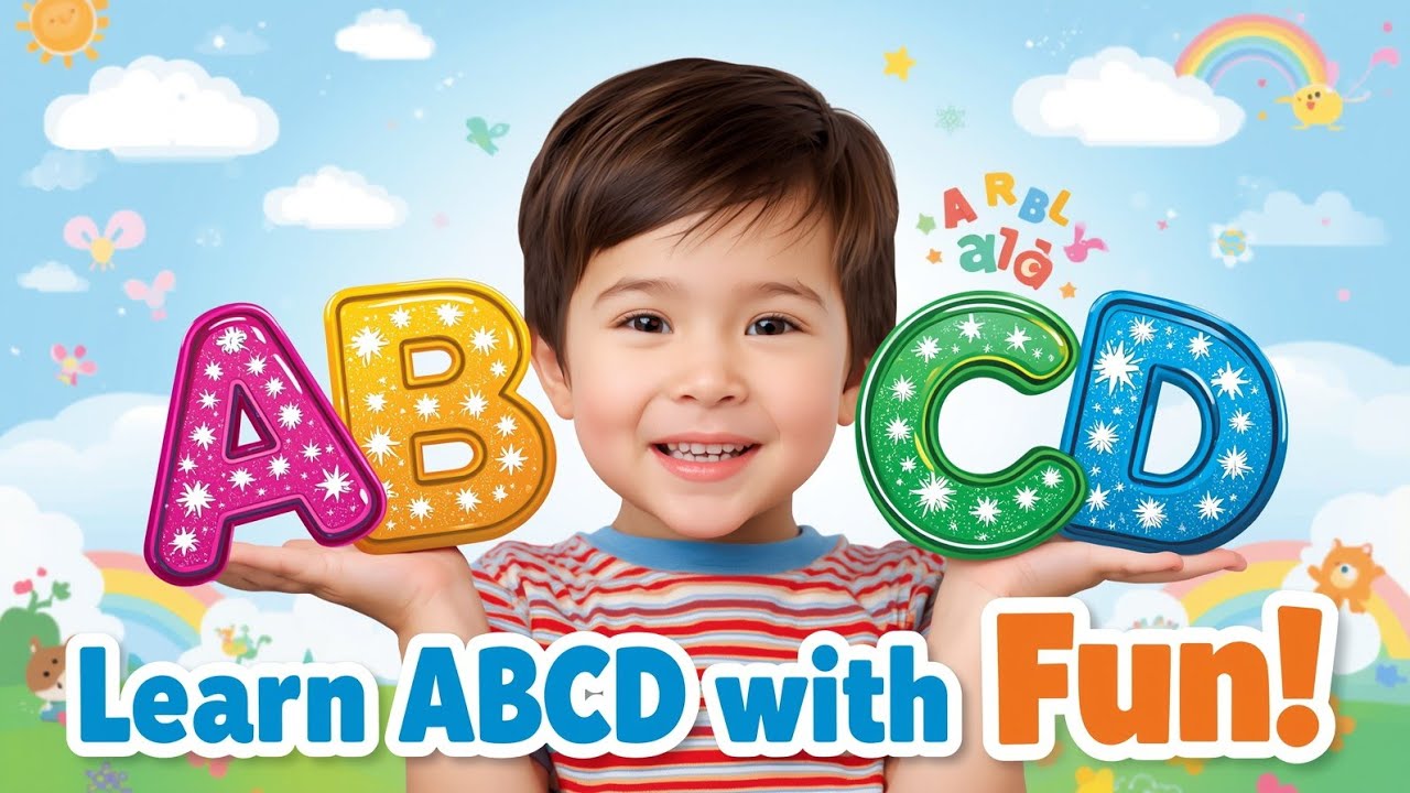 Learn ABCD with Fun | Cute Kids Alphabet | A B C D for Children - YouTube
