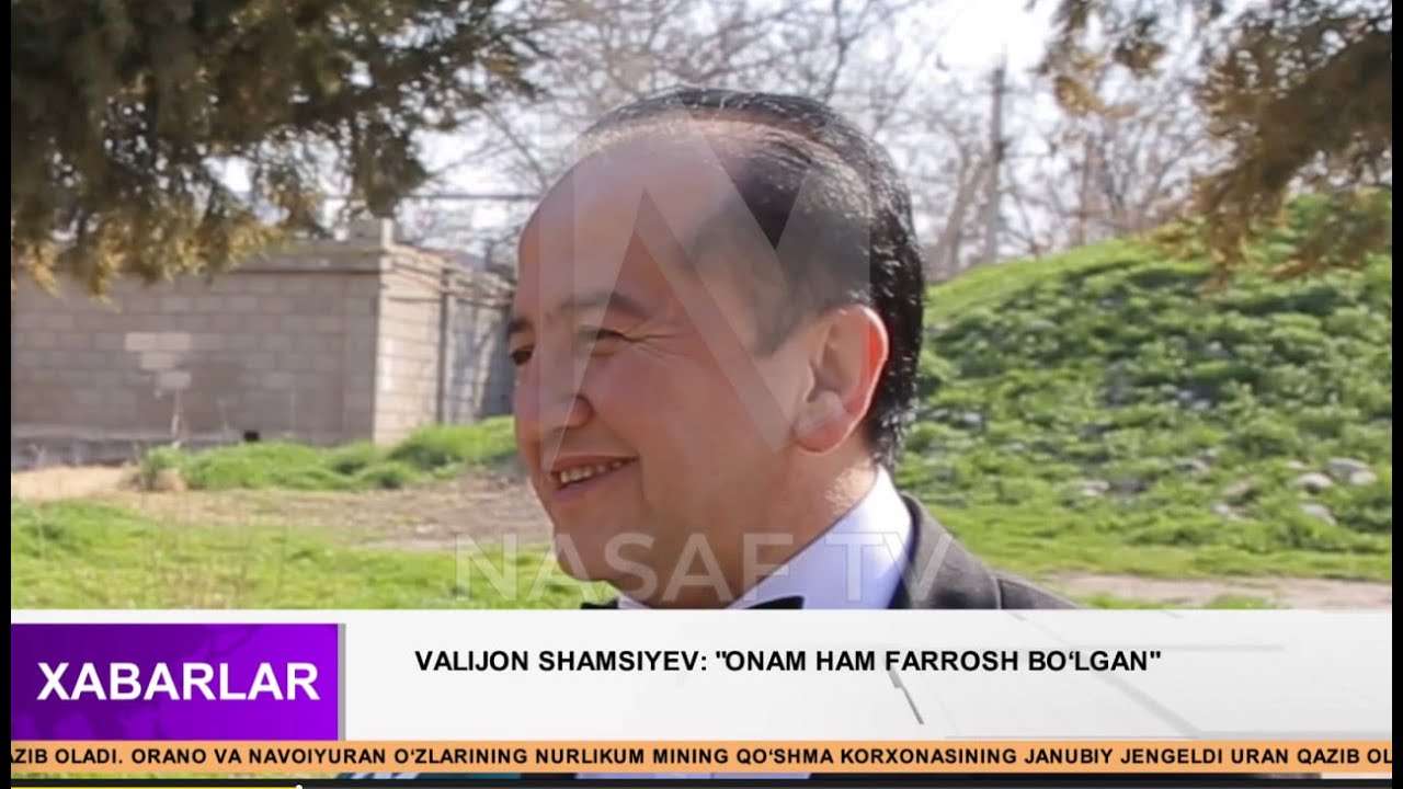VALIJON SHAMSIYEV: "ONAM HAM FARROSH BO'LGAN" - YouTube