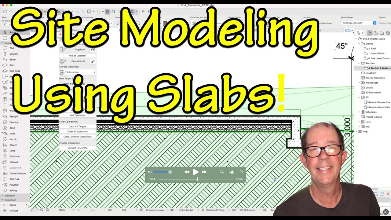 Site Modeling Using Slabs - YouTube