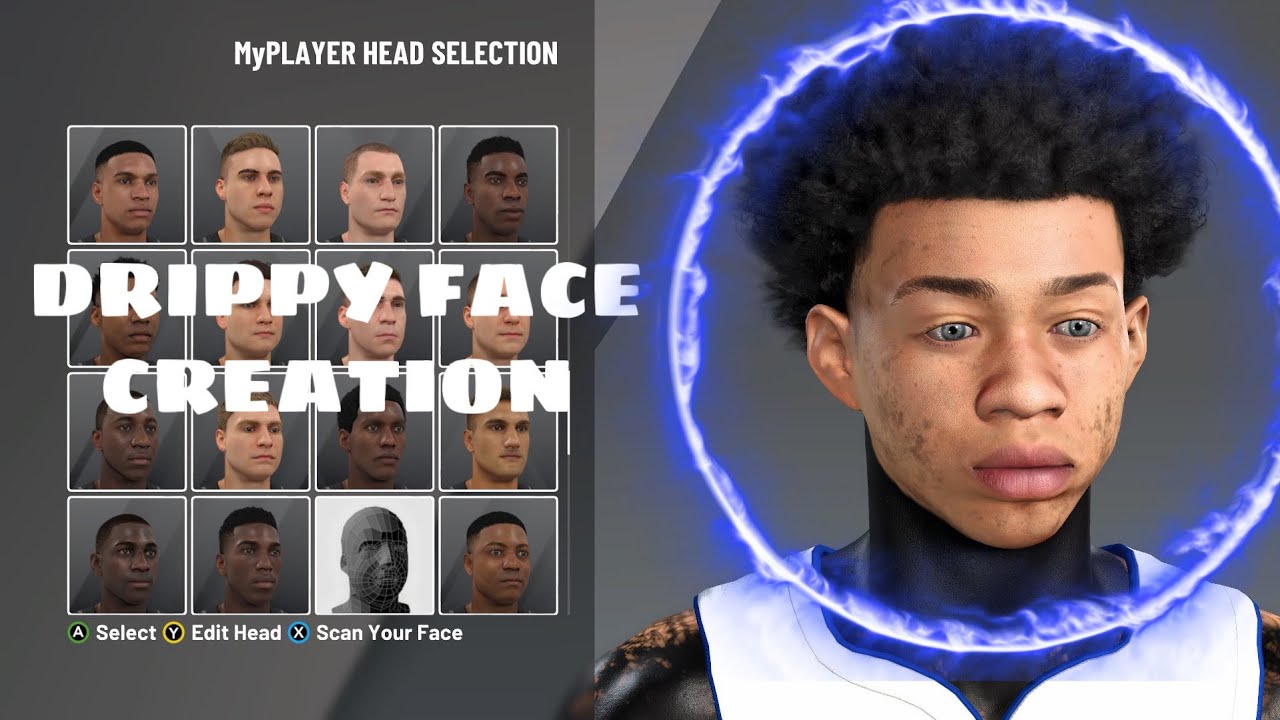 *NEW* NBA 2K20/2K21 DRIPPY FACE CREATION. LOOK LIKE A COMP STAGE PLAYER ...