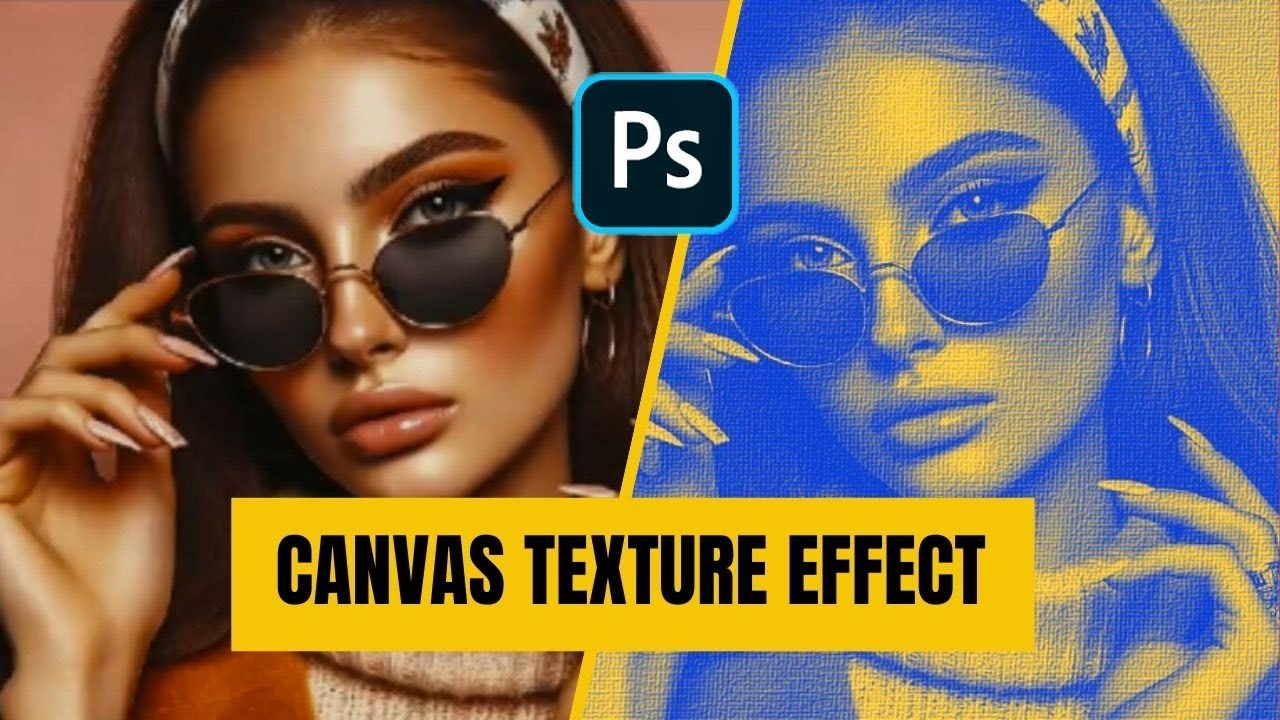 How to create a Canvas Texture in Photoshop - YouTube