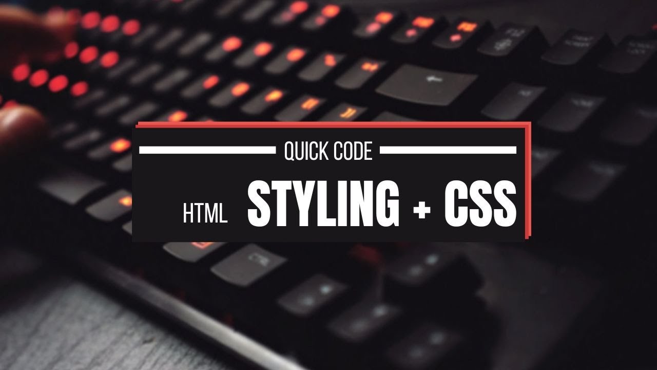 Quick Code - HTML Styling & CSS - How to join a stylesheet? - YouTube