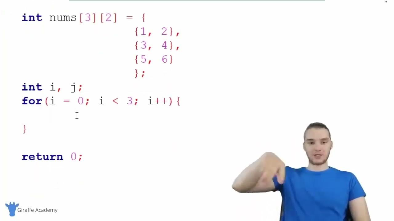 Video 3 15 C 2D array - YouTube