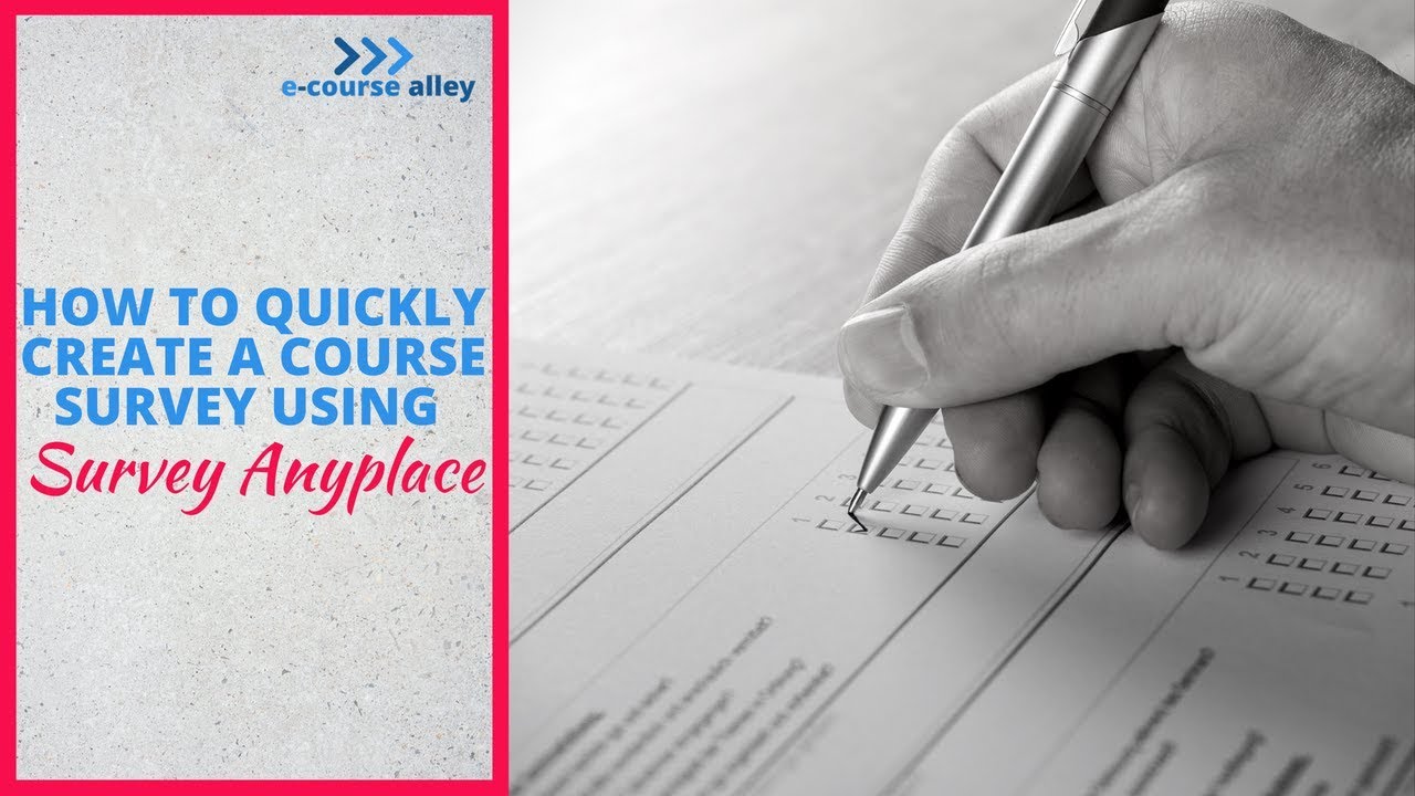 How to Quickly Create a Course Survey Using Survey Anyplace - YouTube