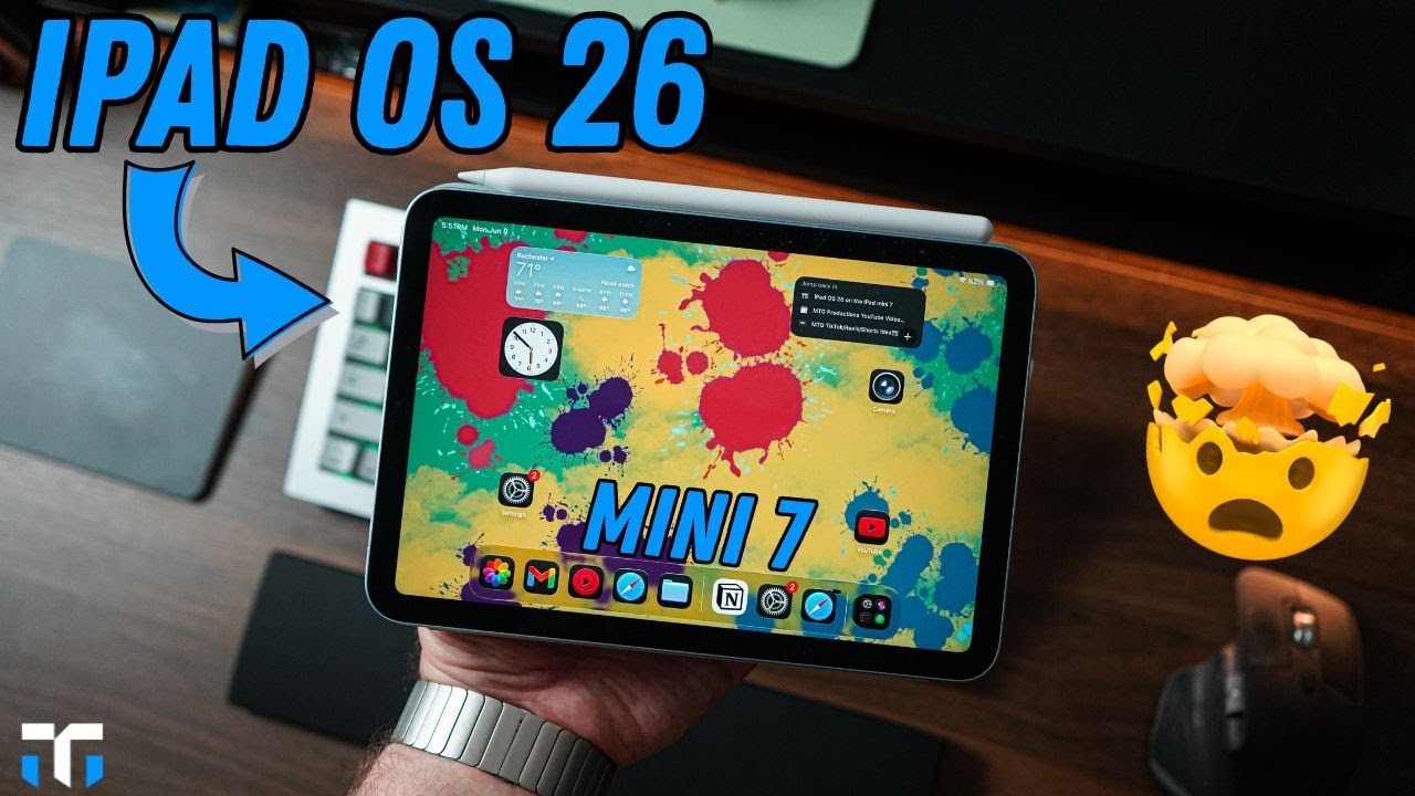 iPadOS 26 on the iPad mini 7! - YouTube