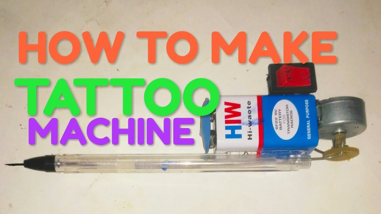 How to make Tattoo Machine at home!!!! LTWS Sadik - YouTube