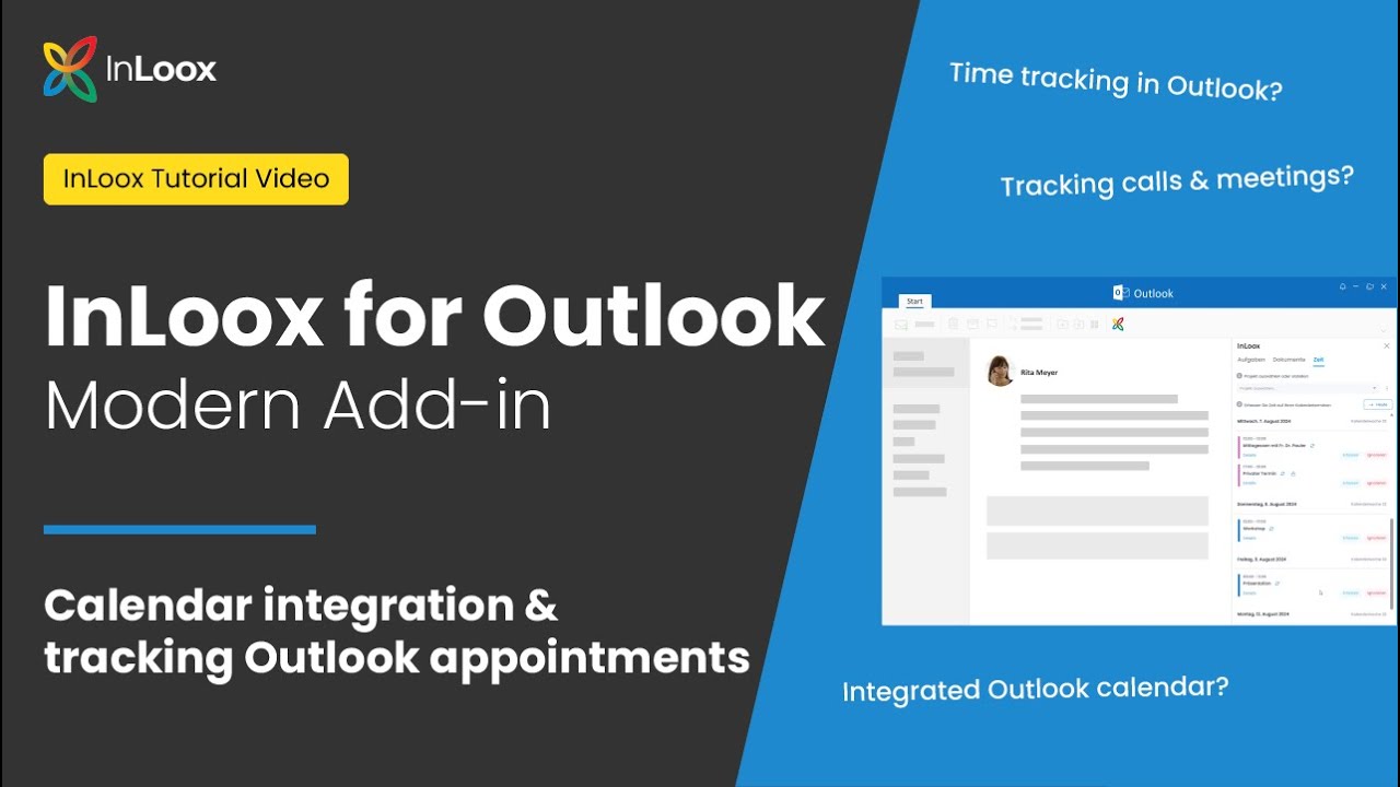 Video Tutorial: InLoox for Outlook Modern Add in - Time tracking - YouTube
