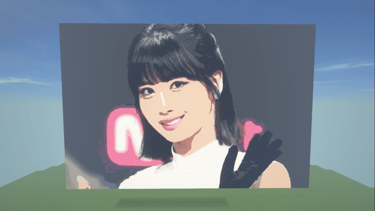 TWICE MOMO | Minecraft Pixel Art 🥰 #shorts - YouTube