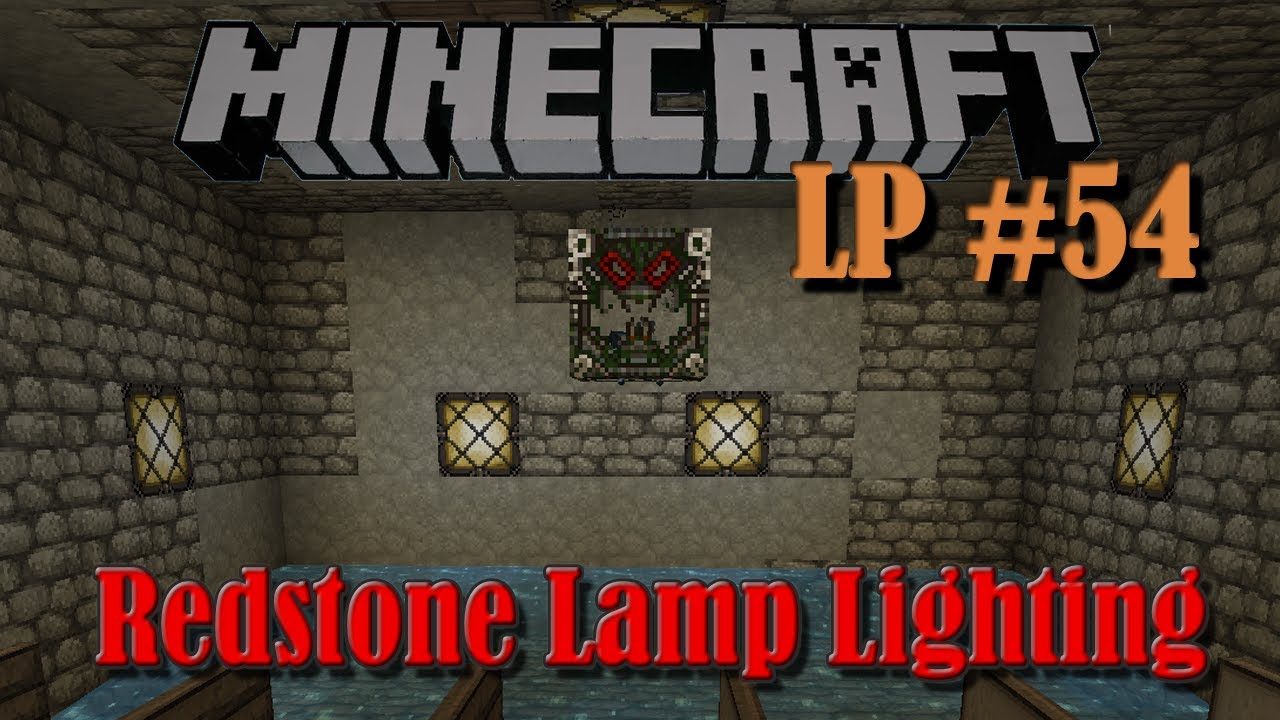 Redstone Lamp Lighting - LP #54 - YouTube