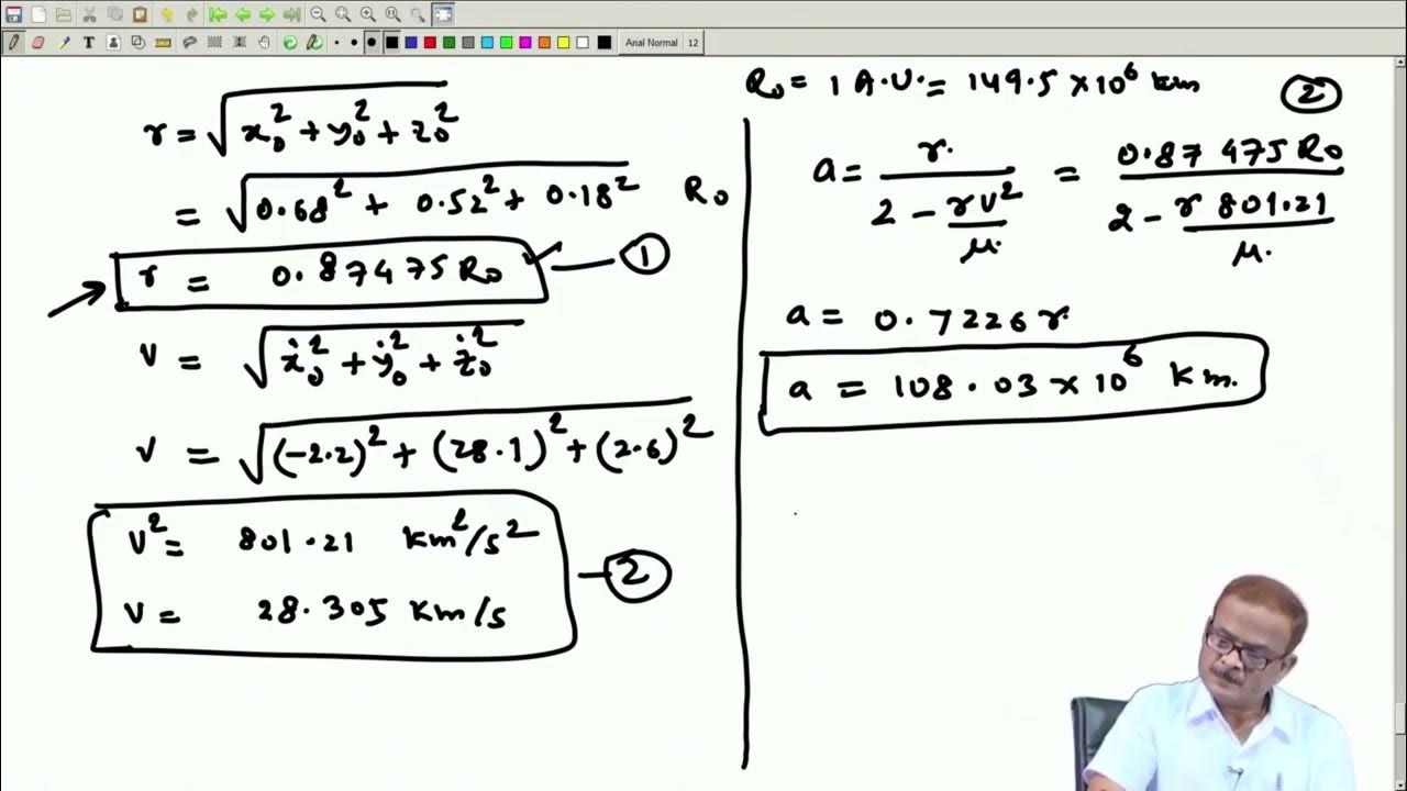 Lec 17: Problem Solving on 2-Body Problem Related to Orbit and Orbital Elements #swayamprabha ...