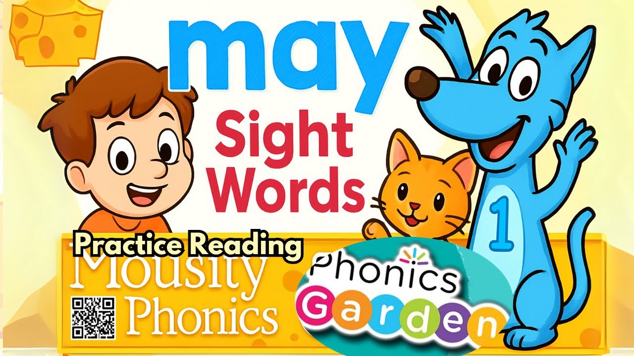 MAY | Mousity Sight Words | Practice Reading - YouTube