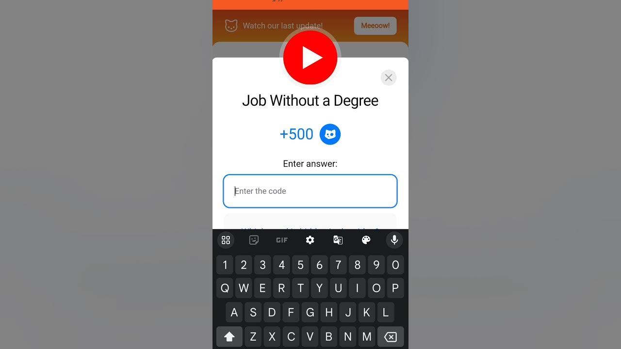Job Without Degree Cats Code | Cats Code Videos Boost Your Cats Token - YouTube