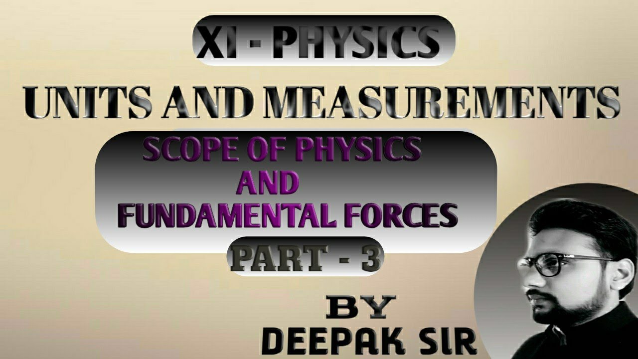 CH - 1 || PHYSICAL WORLD || PART - 3 || THE SCOPE OF PHYSICS - YouTube