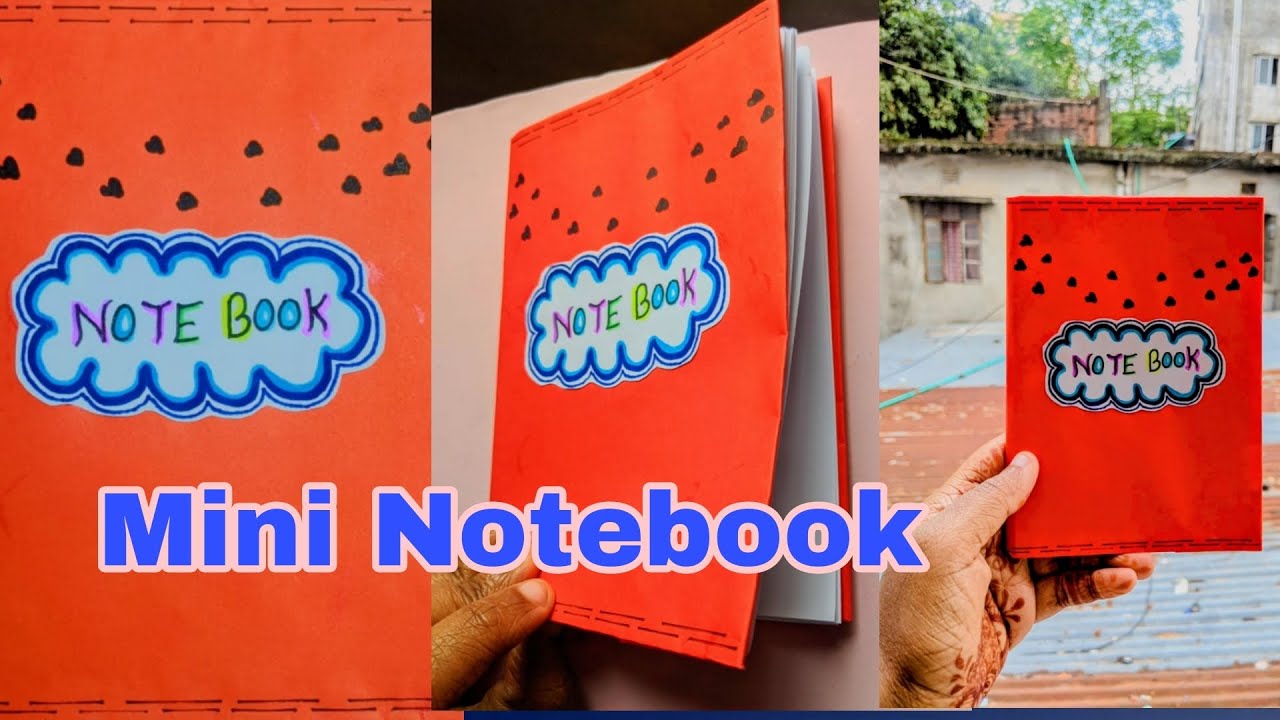 How to Make a Pocket Notebook| DIY- Mini Notebook Making| #diy #craft # ...
