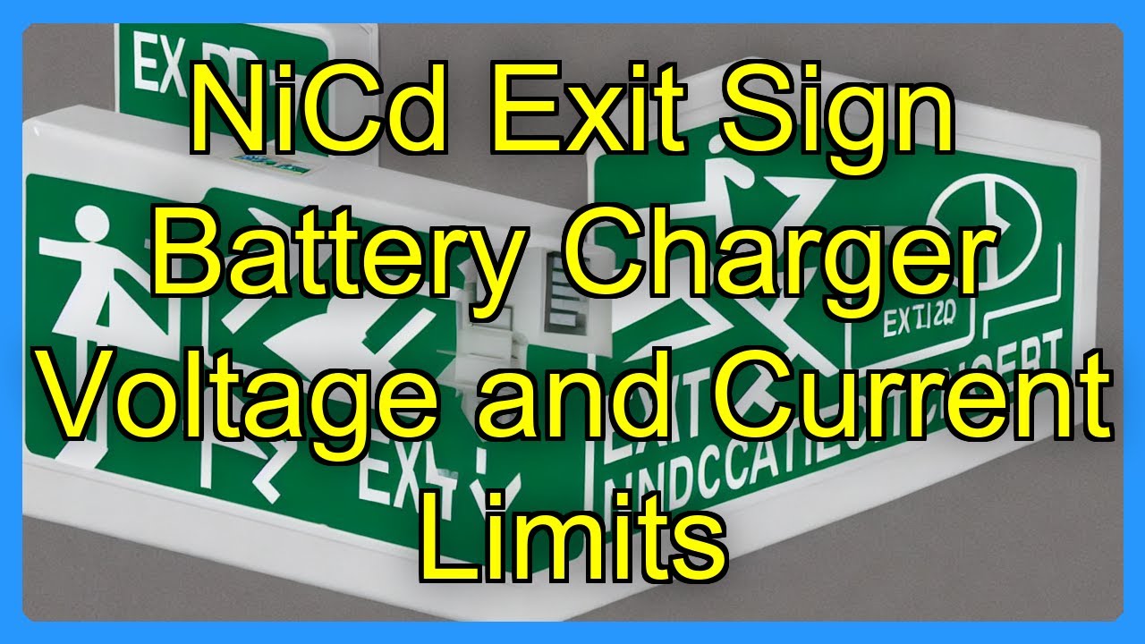 NiCd Exit Sign Battery Charger Voltage and Current Limits - YouTube