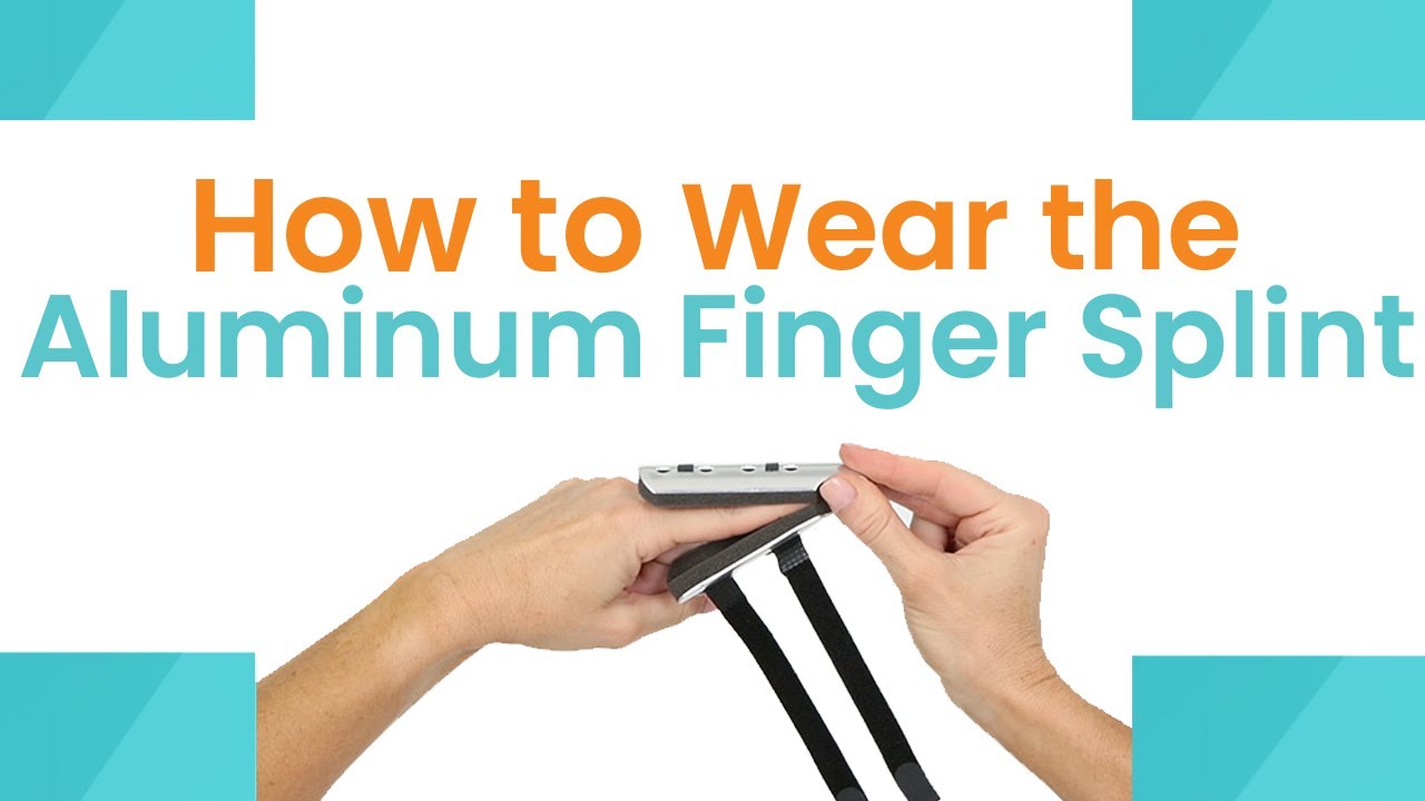 Putting on the Vive Health Aluminum Finger Splint - SUP2010 - YouTube