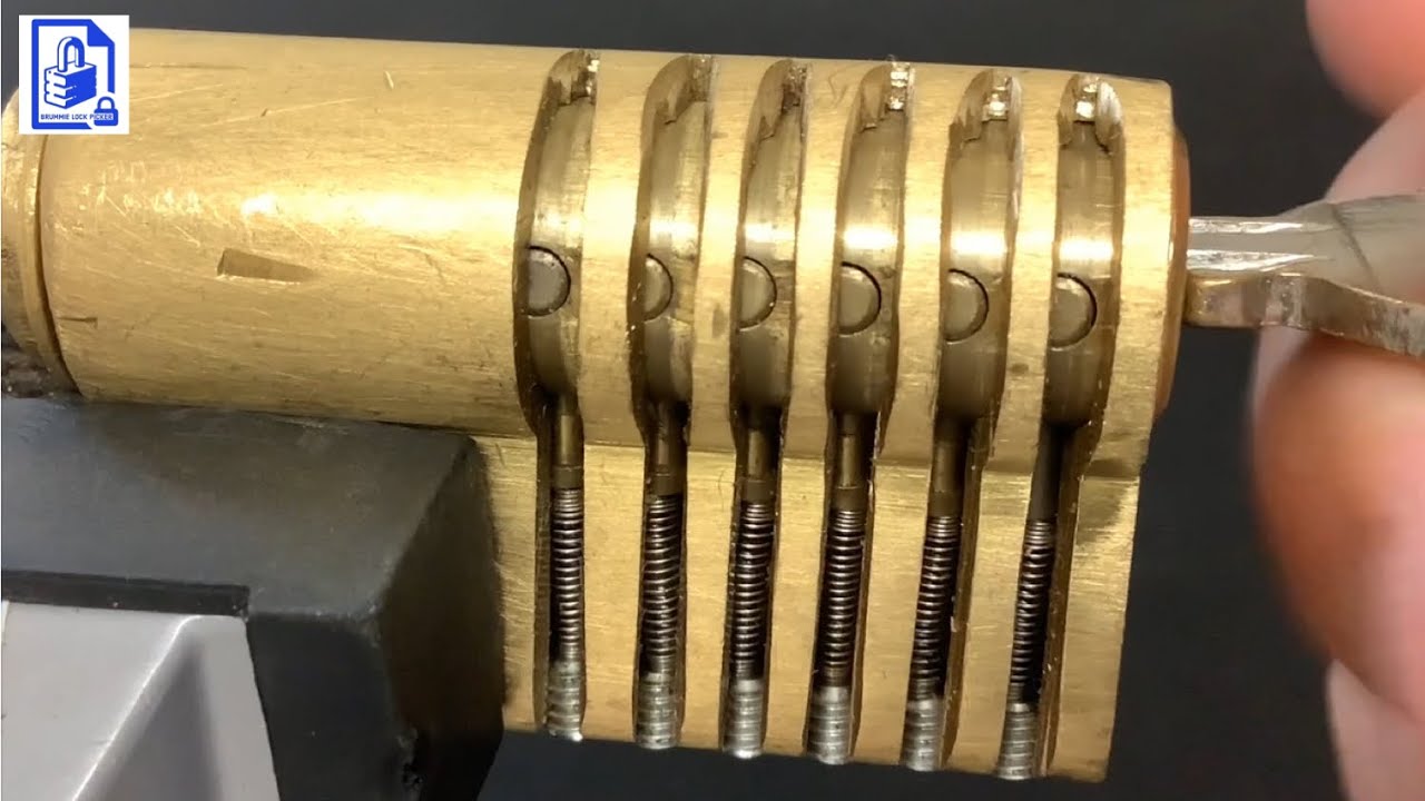 836. Learn to pick locks using homemade cutaway | Picking spool pins in ...