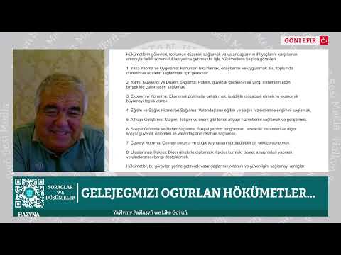 🔴 𝐒𝐎𝐑𝐀𝐆𝐋𝐀𝐑 𝐖𝐄 𝐃𝐔̈𝐒̧𝐔̈𝐍𝐉𝐄𝐋𝐄𝐑 | Gelejegmizi ogurlan hõkümetler...