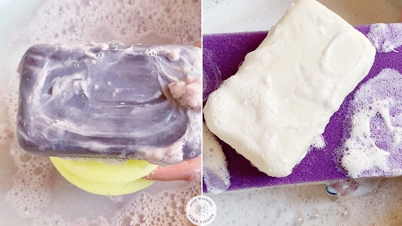 Mushy Soaked Soap - Satisfying Stress Relief ASMR Video #16 - YouTube
