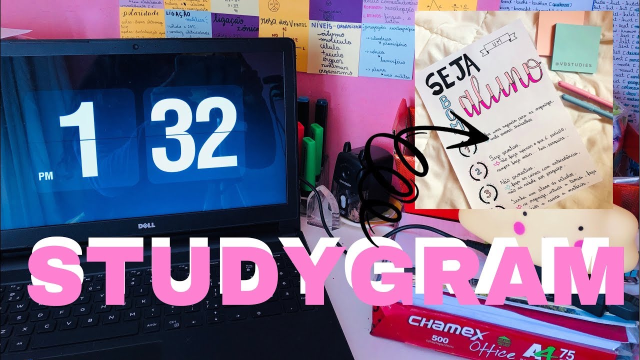 STUDYGRAM|| como eu faço os posts pro INSTAGRAM "MOSTREI TUDO" - YouTube