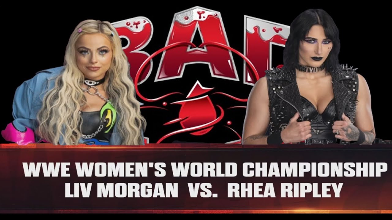 WWE 2K24 - Liv Morgan (c) vs Rhea Ripley - Bad Blood - YouTube