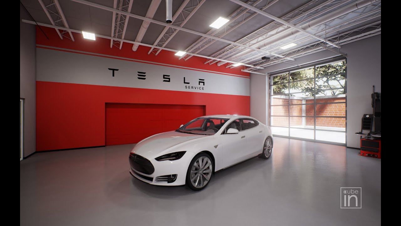 Tesla store in Unreal Engine 4 - YouTube