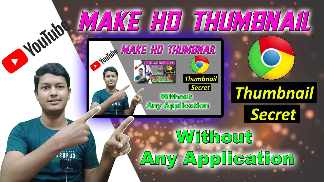 Create Professional HD Thumbnail Without any Application in android and ...