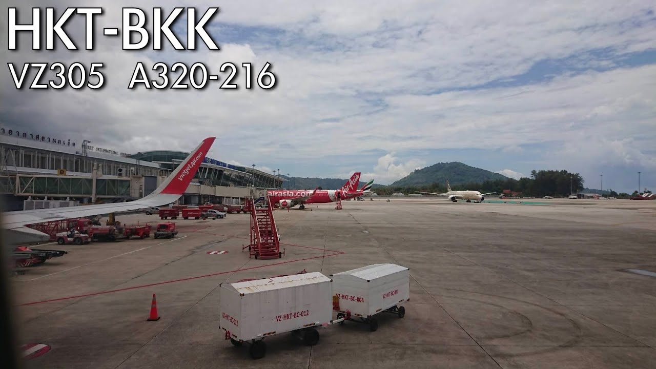 Thai Vietjet Air VZ305 320 214 Phuket HKT To Bangkok Suvarnabhumi BKK thai-vietjet-air-vz305-320-214-phuket-hkt-to-bangkok-suvarnabhumi-bkk