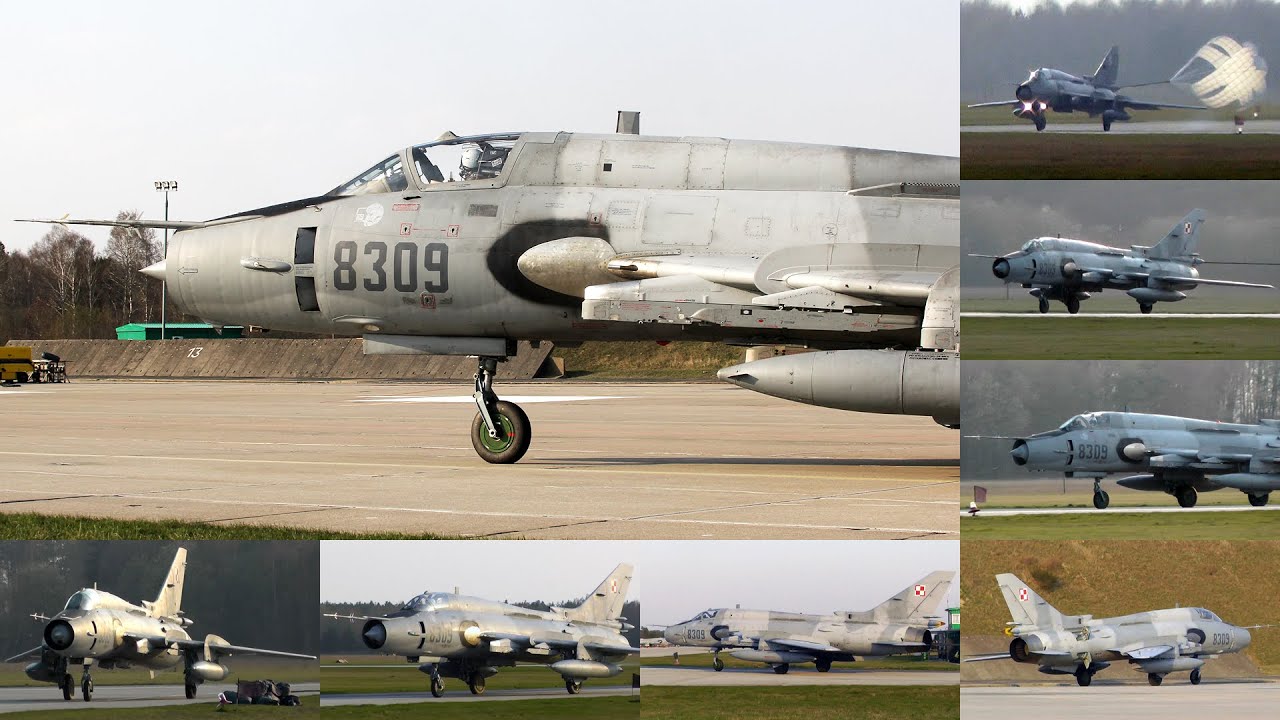 Sukhoi Su-22M4 Fitter K, 8309, Poland Air Force at Swidwin Air Base ...