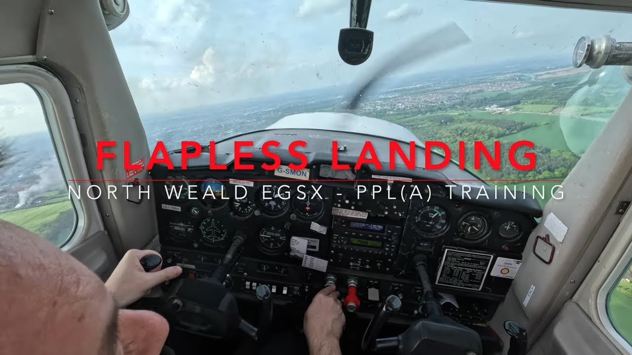 Flapless Landing Practice | PPL Pilot Training | Cessna 152 | North ...