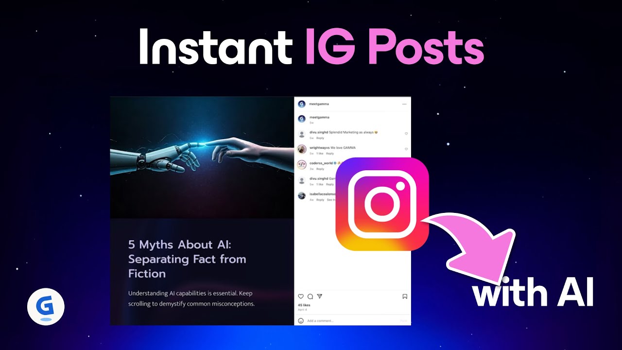 Create Instagram Posts with AI in Minutes | Gamma Tutorial - YouTube