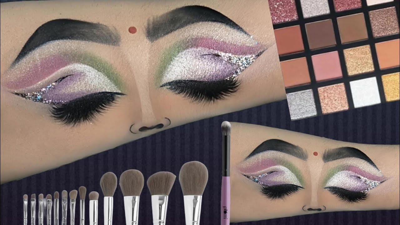 Step by step eye makeup tutorial | eyeshadow practice on hand |easy ...