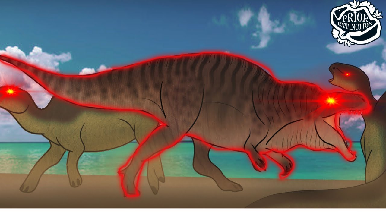 Acrocanthosaurus Duo Versus Pachyrhinosaurus Solo | Prior Extinction ...