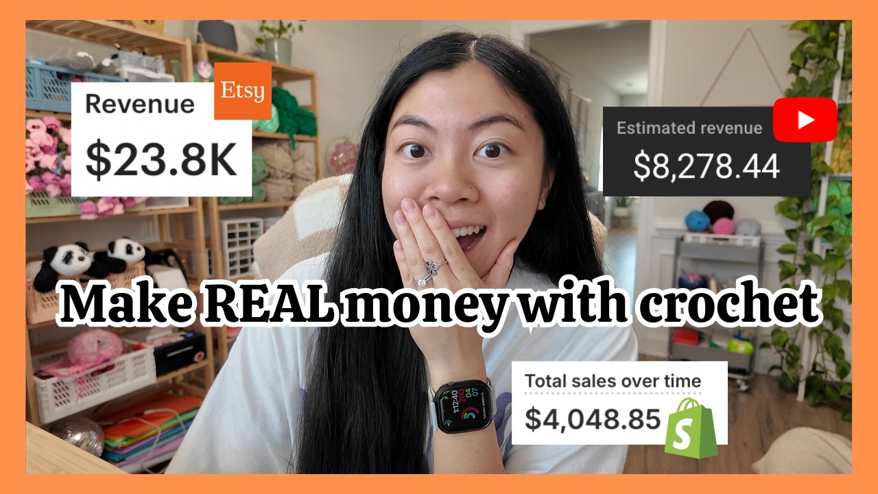 8 Ways to Make REAL Money With Crochet! 💵🧶 Crochet Business Ideas That ...