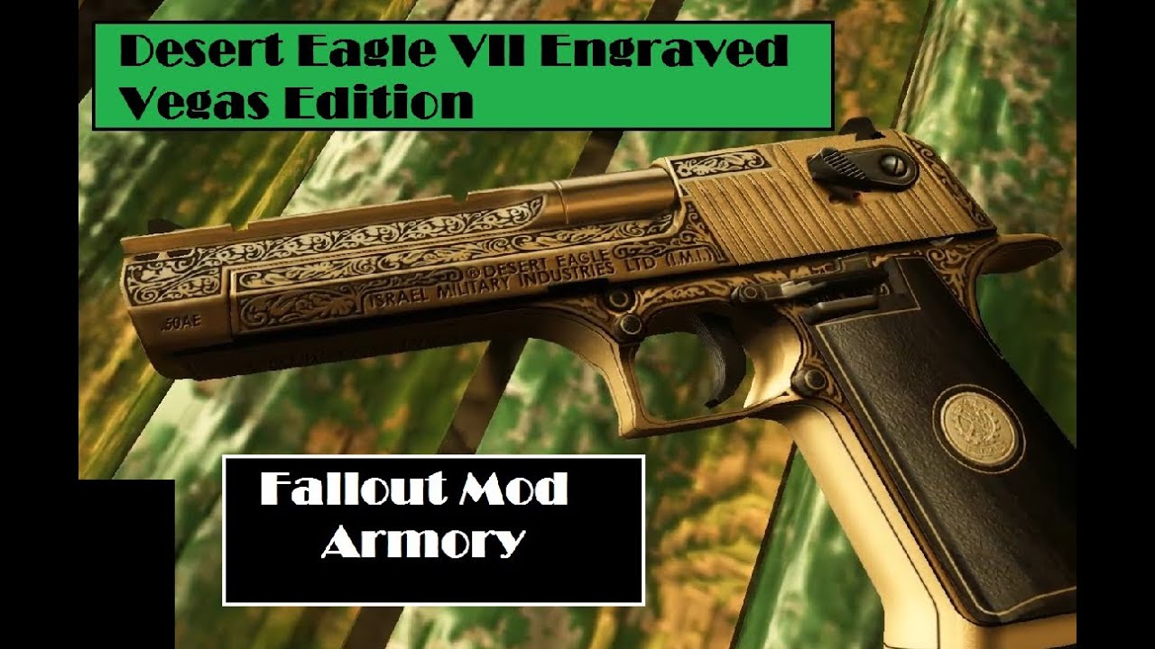 Desert Eagle VII Engraved Vegas Edition - Fallout Armory - YouTube