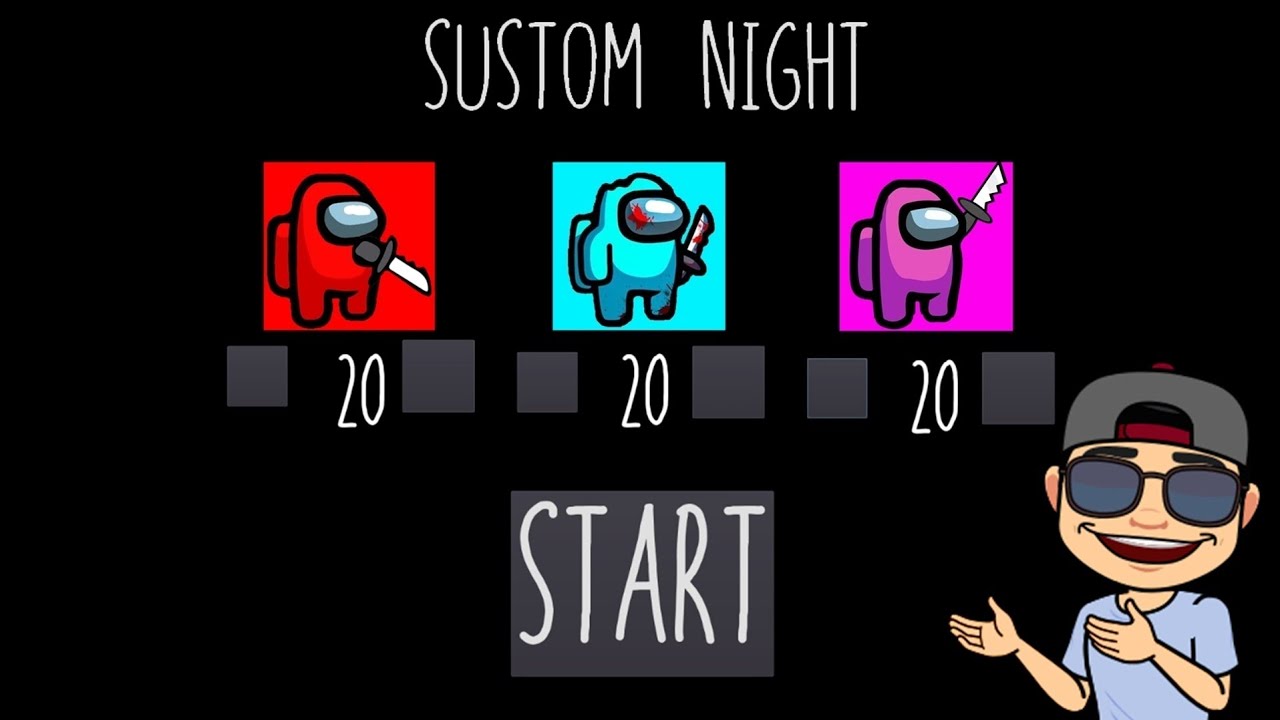3/20 SUS MODE!!! | FIVE NIGHTS AMONG US | MODO 3/20 | SUSTOM NIGHT ...