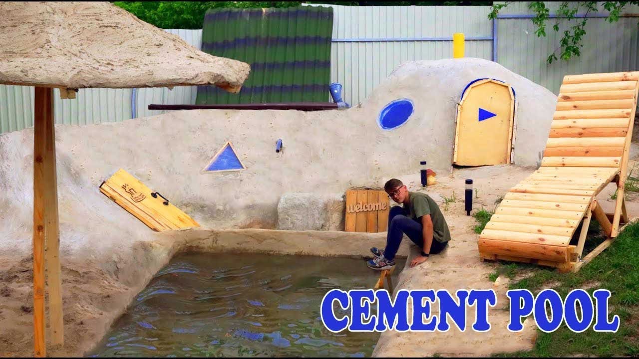 CEMENT POOL - 3-STORY UNDERGROUND HOUSE - YouTube