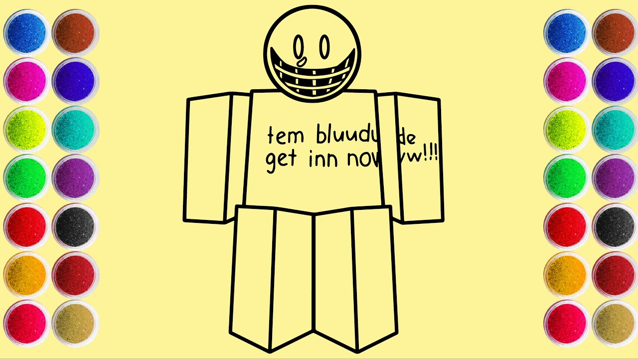 Amazing Roblox Sand Art: Drawing Bluudud from Forsaken - How To Draw ...