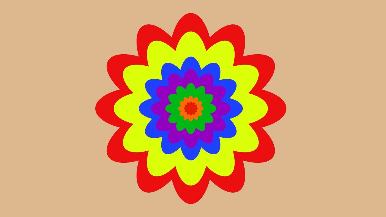 Flower drawing in Adobe Illustrator. - YouTube