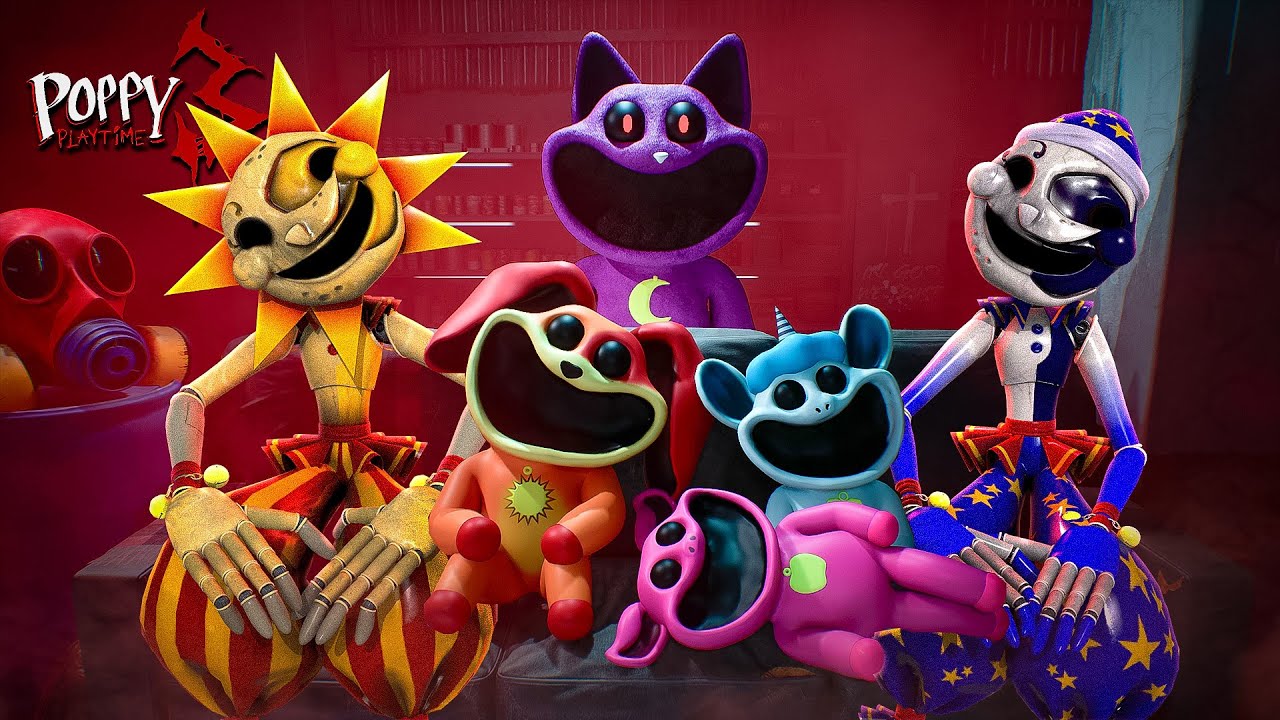 Sun and Moon REACT to SMILING CRITTERS CARTOON - YouTube